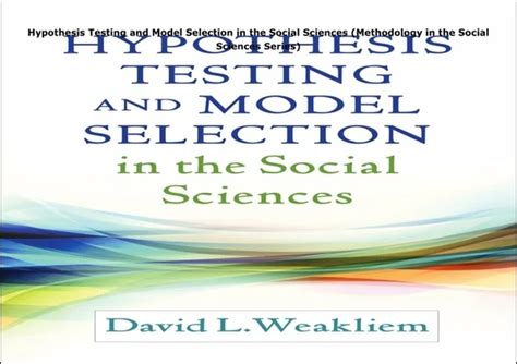 Ppt Download⚡️ Pdf ️ Hypothesis Testing And Model Selection In The Social Sciences Methodolo