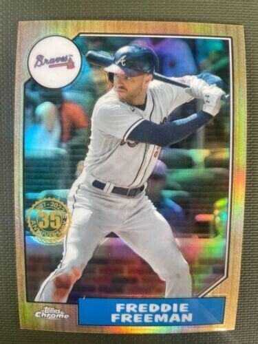 2022 Topps Chrome 35th Anniversary Freddie Freeman Atlanta Braves 87bc