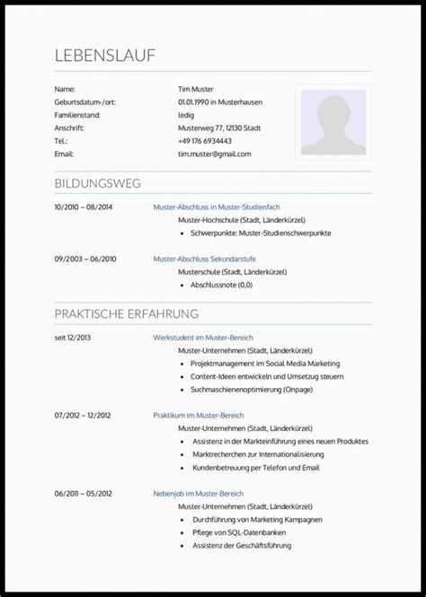 Europäischer Lebenslauf Vorlage Deutsch Word Lebenslauf Modell Muster