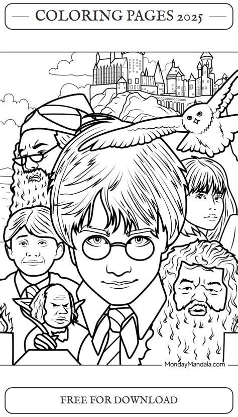 44 Harry Potter Coloring Pages Free Pdf Printables In 2025 Harry