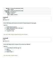 Comparative Programming Languages Graded Quiz 3 Pdf Started On State