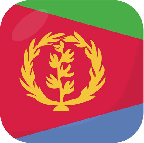 Eritrea Flag Square 3d Cartoon Style 32426706 Png