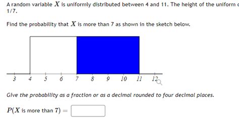 Solved A Random Variable X Is Uniformly Distributed Between