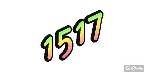 1517 Number Animated  Logo Designs