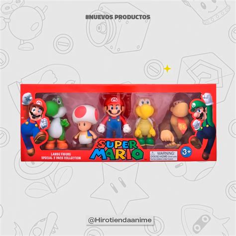 Set De Figuras Mario Bros Hiro Tienda Anime
