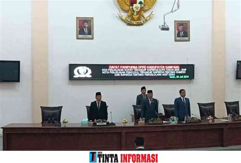 Penjelasan Bupati Terhadap RPJPD Tahun Kabupaten Sampang Dalam Rapat Paripurna