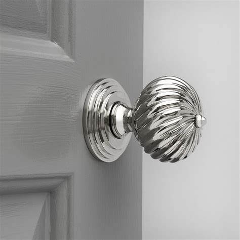 Burcot Swirl Door Knobs Pair Nickel Grace And Glory Burcot Swirl Door Knobs Pair Nickel Grace And Glory