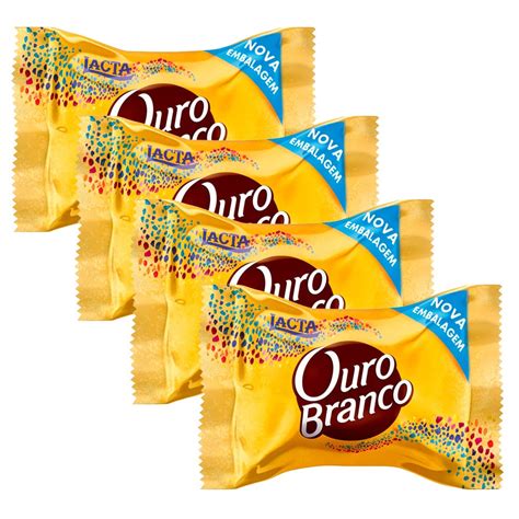 Kit 4X Bombom Lacta Ouro Branco 1 Unidade em Promoção na Americanas