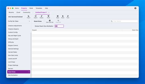 Stack Sizes Beacon Help