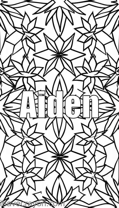 Free Printable Pdf Aiden Coloring Pages Download Now