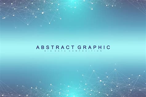 Premium Vector Technology Abstract Background With Connected Line And Dots Big Data