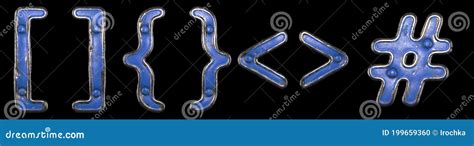 Set Of Symbols Left And Right Squere Bracket Left And Right Brace Left And Right Angle Bracket