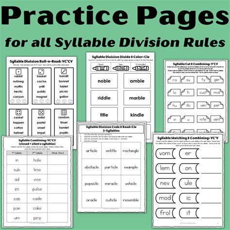 Syllable Division Teaching Guides Activities And Stories Orton