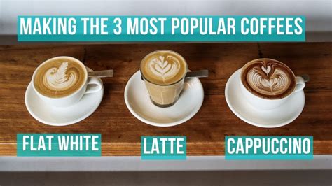 How To Make The 3 Most Popular Milk Coffees Barista Coffee Beve Coffee