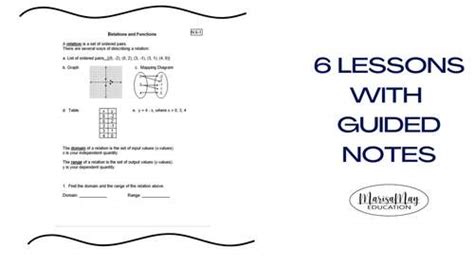 Algebra Quadratic Functions Notes Worksheets Bundle Lessons W Assignment