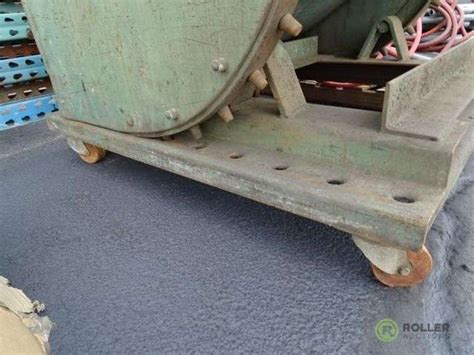 Roura Hopper Metal Hopper On Casters Roller Auctions
