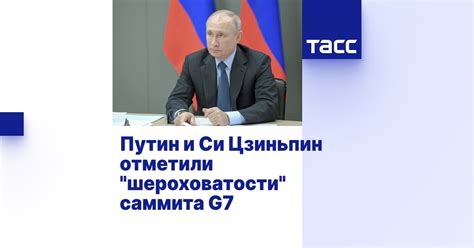 Путин и Си Цзиньпин отметили шероховатости саммита G7