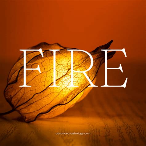 Fire Element In Astrology Astrology