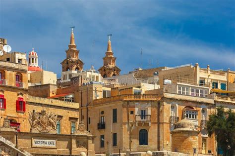 Ancient Fortifications Of Valletta Malta Stock Image Image Of Port