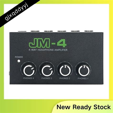 เครื่องขยายเสียงหูฟังสเตอริโอ Hifi 4 ทาง 4 ช่อง ปลั๊ก Us ทนทาน ติดตั้ง