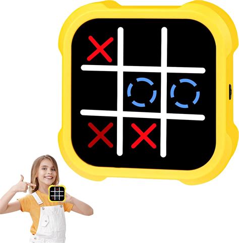 Electronic Tic Tac Toe Game Electronic Puzzles Portable Handheld Games 3 In 1 Tic