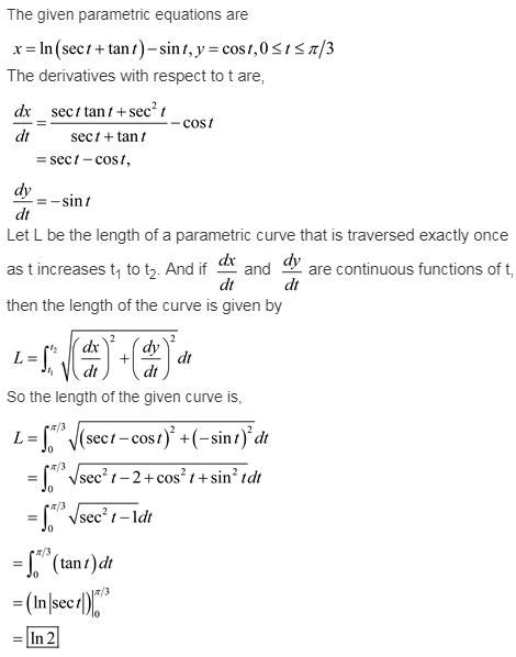 Calculus Graphical Numerical Algebraic Edition Answers Ch 10 Parametric