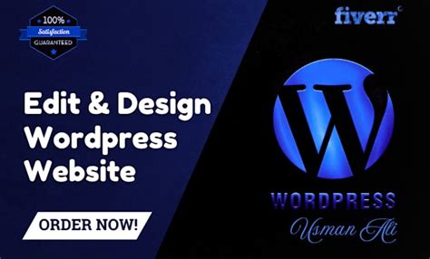 modify or edit wordpress website quickly by syedusmanali573 fiverr