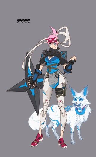 Kiriko Animated Pixel Art Oc Roverwatch