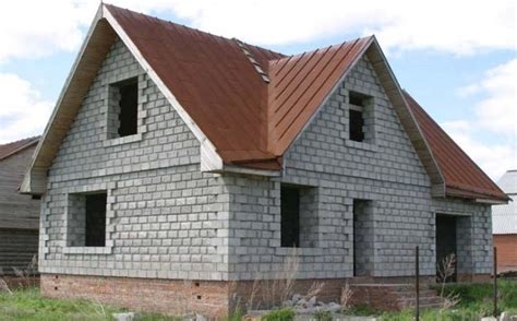 Стоимость строительства дома из газобетона: формулы расчет объема на дом