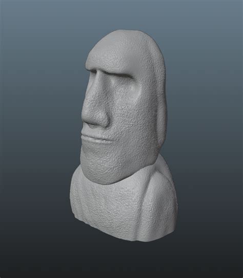Obj File Moai Easter Statue 🗿・3d Print Design To Download・cults