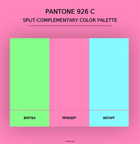 Pantone 926 C Color Palettes