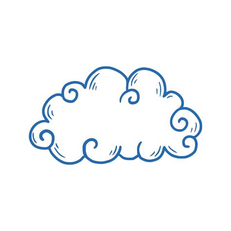 Nube Dibujada A Mano Estilo De Dibujo Dibujos De Nubes Nubes