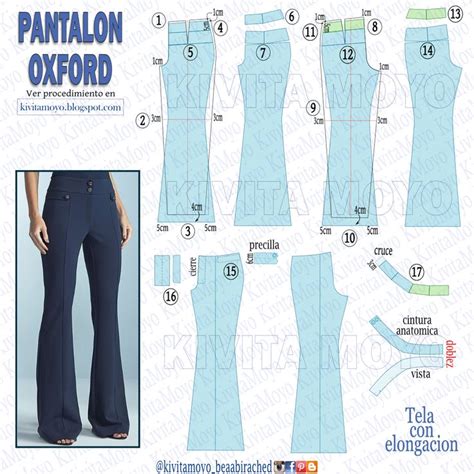 Kivita Moyo Pantalon Oxford Patrones De Confección De Ropa
