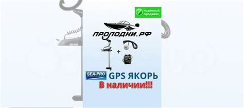GPS якорь SEA-PRO для комфортной рыбалки купить в Москве | Хобби и ...