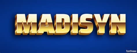 Madisyn Text Effect And Logo Design Name