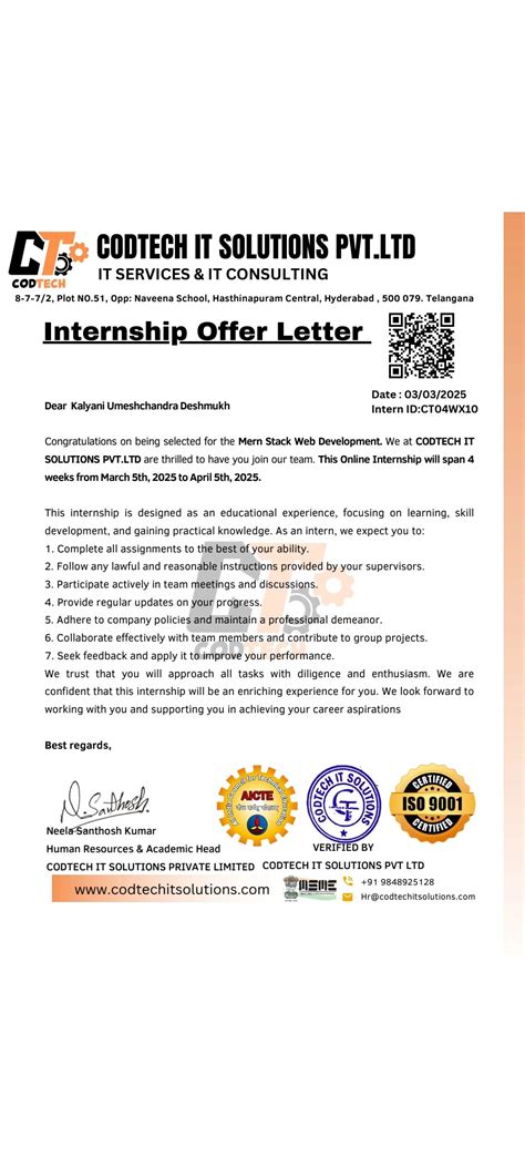 Internship Webdevelopment Mernstack Careergrowth