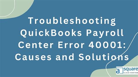 PPT How To Resolve QuickBooks Payroll Update Error 40001 PowerPoint