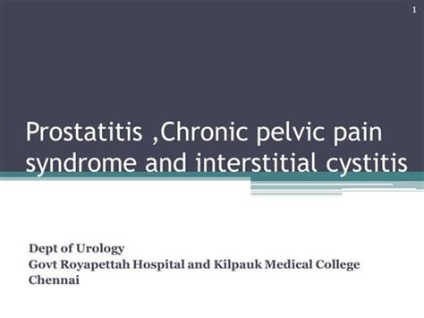 Disorder Of The Male Reproductive Organ Prostatitis Pptx