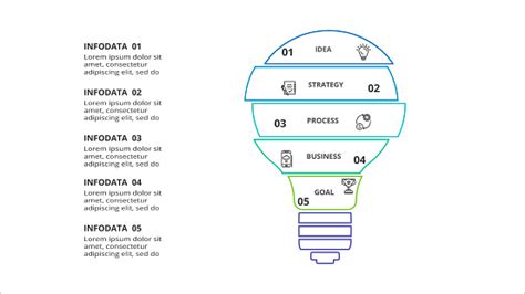 5단계 옵션 부품 또는 프로세스를 갖춘 인포그래픽을 위한 창의적인 개념입니다 비즈니스 데이터 시각화 0명에 대한 스톡 벡터 아트