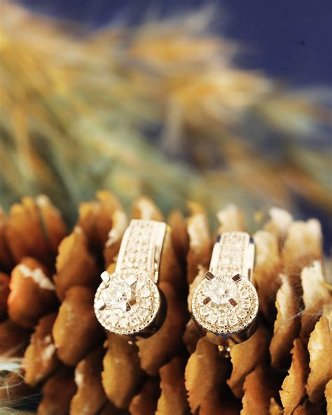 თეთრი ოქროს საყურეები 18k Precious Crafts