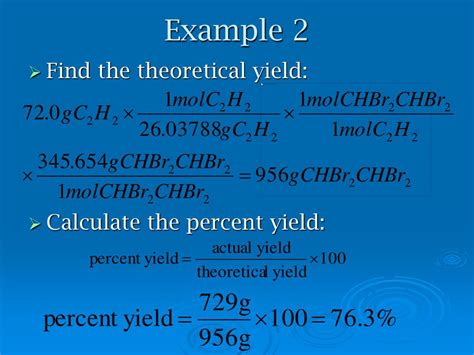 Ppt Understanding Percent Yield In Chemistry Reactions Powerpoint