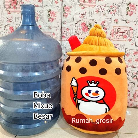 Jual Sfr351 Boneka Mixue King Ukuran Besar Atau Boba Ice Cream Mixue