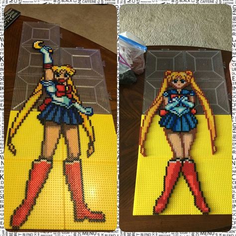 Sailor Moon Perler Bead Sprite By Jnjfranklin Perler Beads Bead