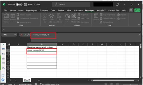 Excel 如何生成指定范围的随机字符字符串 极客教程