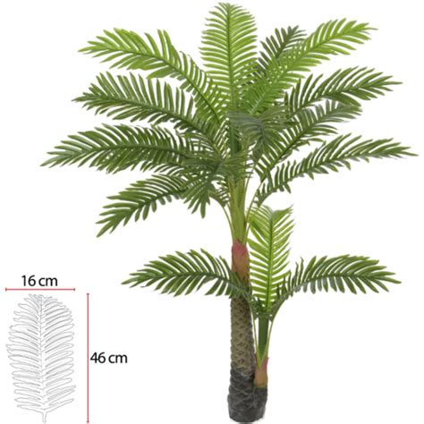 Arvore Artificial Palmeira Real Toque X18 Verde 120cm Leroy Merlin