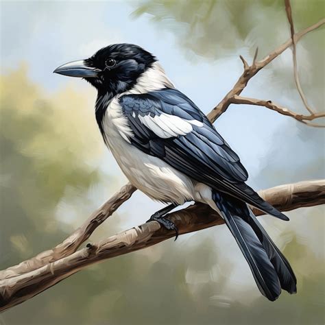Premium Ai Image Drongo Black And Blue Crow