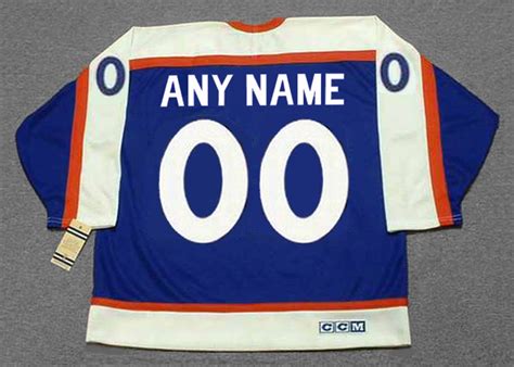 New York Rangers 1970s Away Ccm Customized Nhl Throwback Jersey