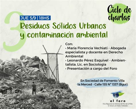 RETOMAMOS EL CICLO DE CHARLAS DEL FORO Foro Río de la Plata