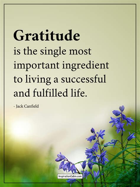 Gratitude Leads To Success Inspiration Cabin
