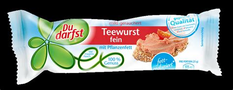 Feine Teewurst Nach Rügenwälder Art Du Darfst